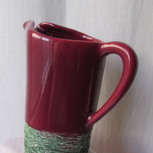 1950s PITCHER Aborn California Art Pottery Ceramic R-2 Tree Bark ...