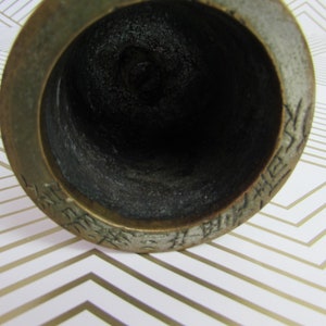 Vintage Japanese Buddhist Hand Bell Jirel Pilgrimage Bell. NO CLAPPER ...