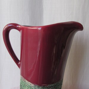1950s PITCHER Aborn California Art Pottery Ceramic R-2 Tree Bark ...