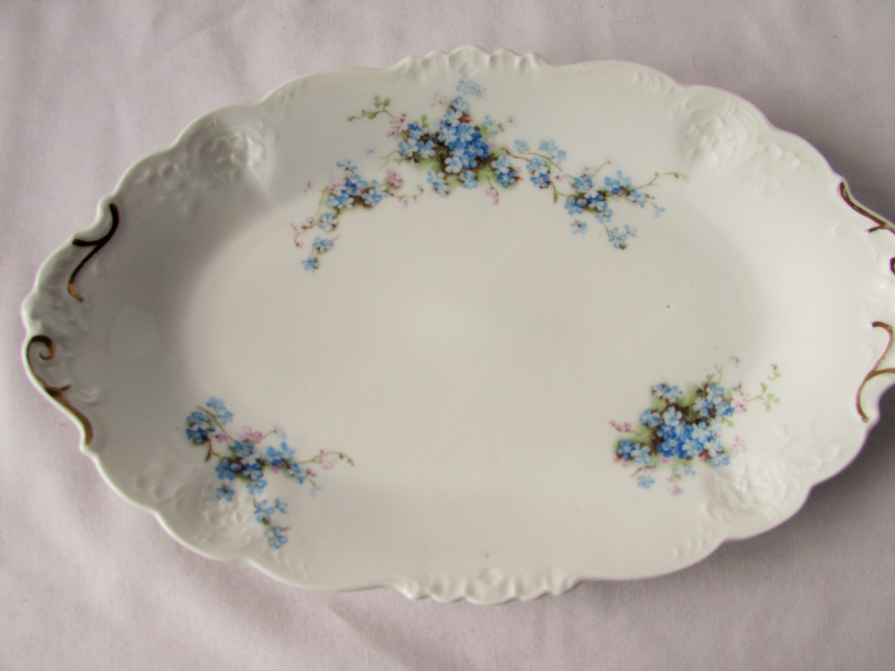 Antique Porcelain Serving Plates 5 H&co Halmarked - Etsy