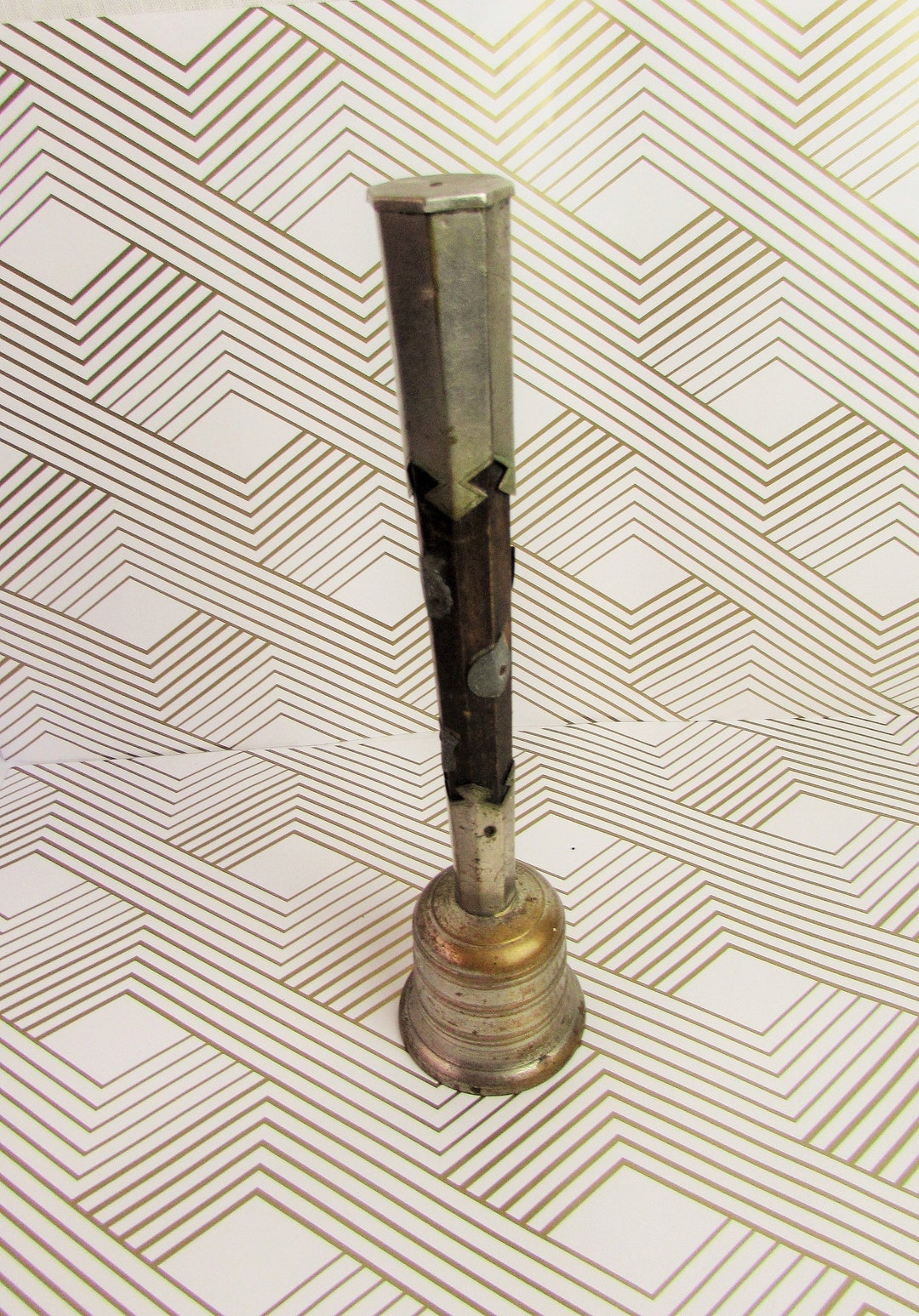 Vintage Japanese Buddhist Hand Bell Jirel Pilgrimage Bell. NO CLAPPER ...