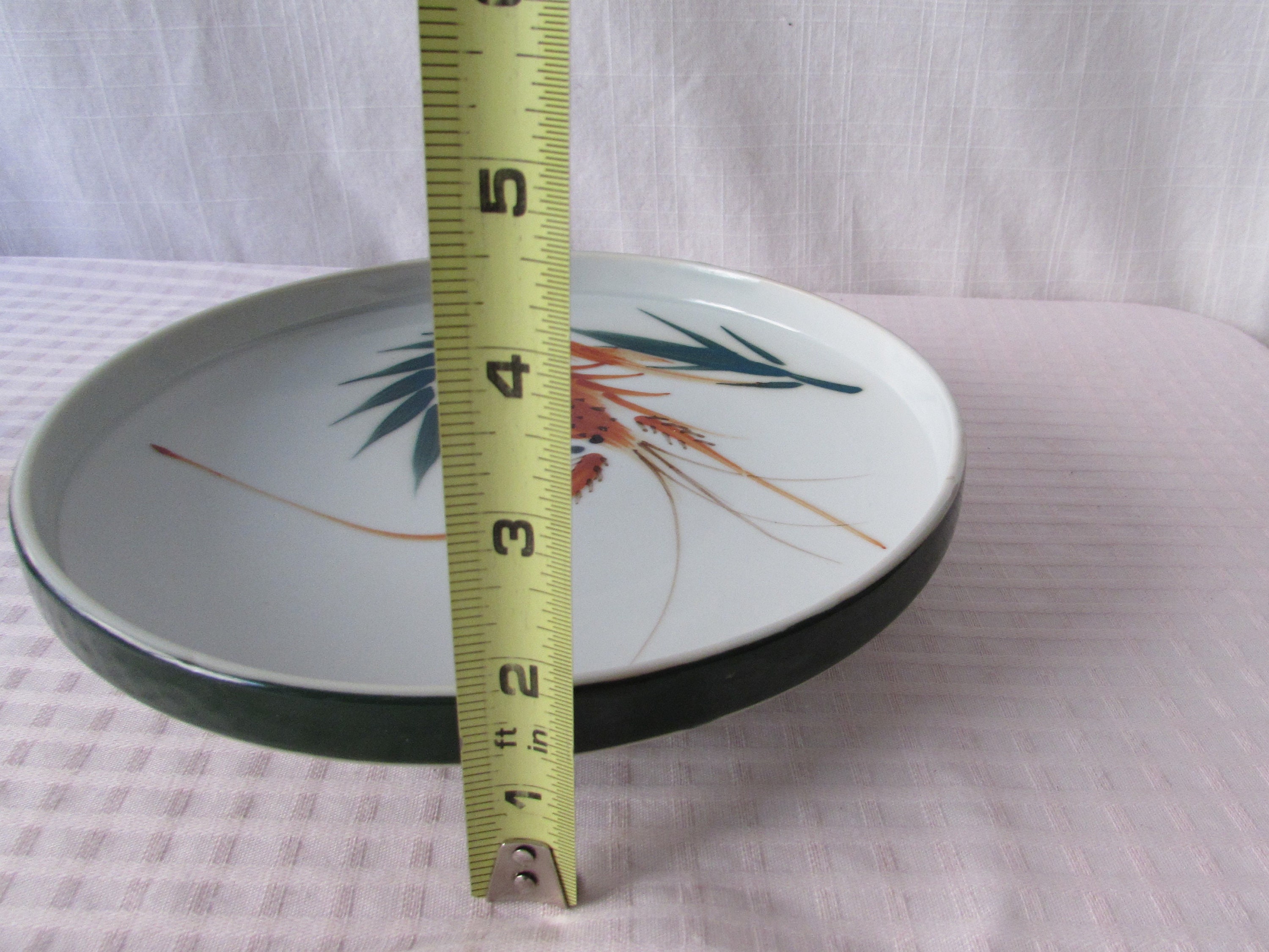 CRAWFISH PLATE Serving Dish on Stand Porcelain Hand Painted - Etsy