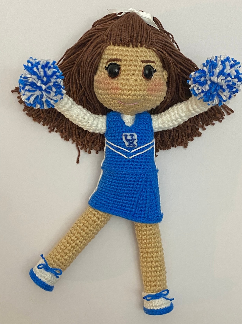 Cheerleader Crochet Doll Pattern - Etsy