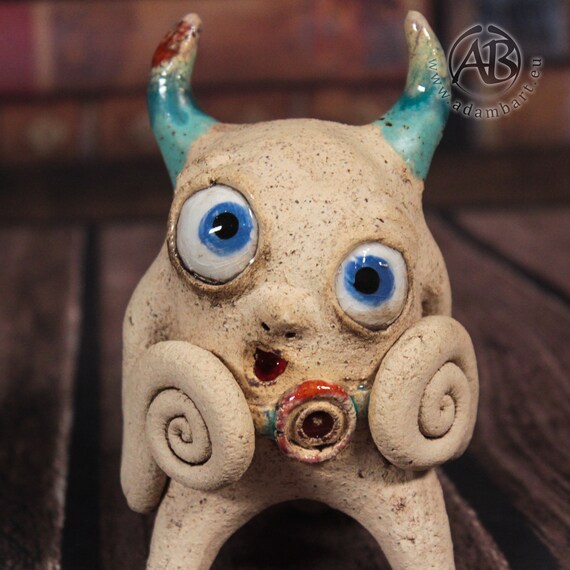Sploo-chi Small Cute Water Monster Unique Hand Made - Etsy