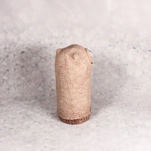 Hoo-Mee Rústico – Escultura de Cerâmica Artesanal com Olhos Azuis ...