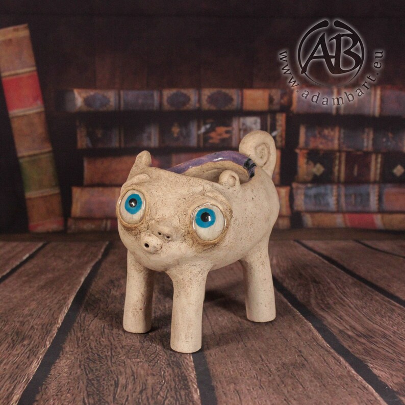 Ceramic Planter With a Funny Character. Pot for Small - Etsy