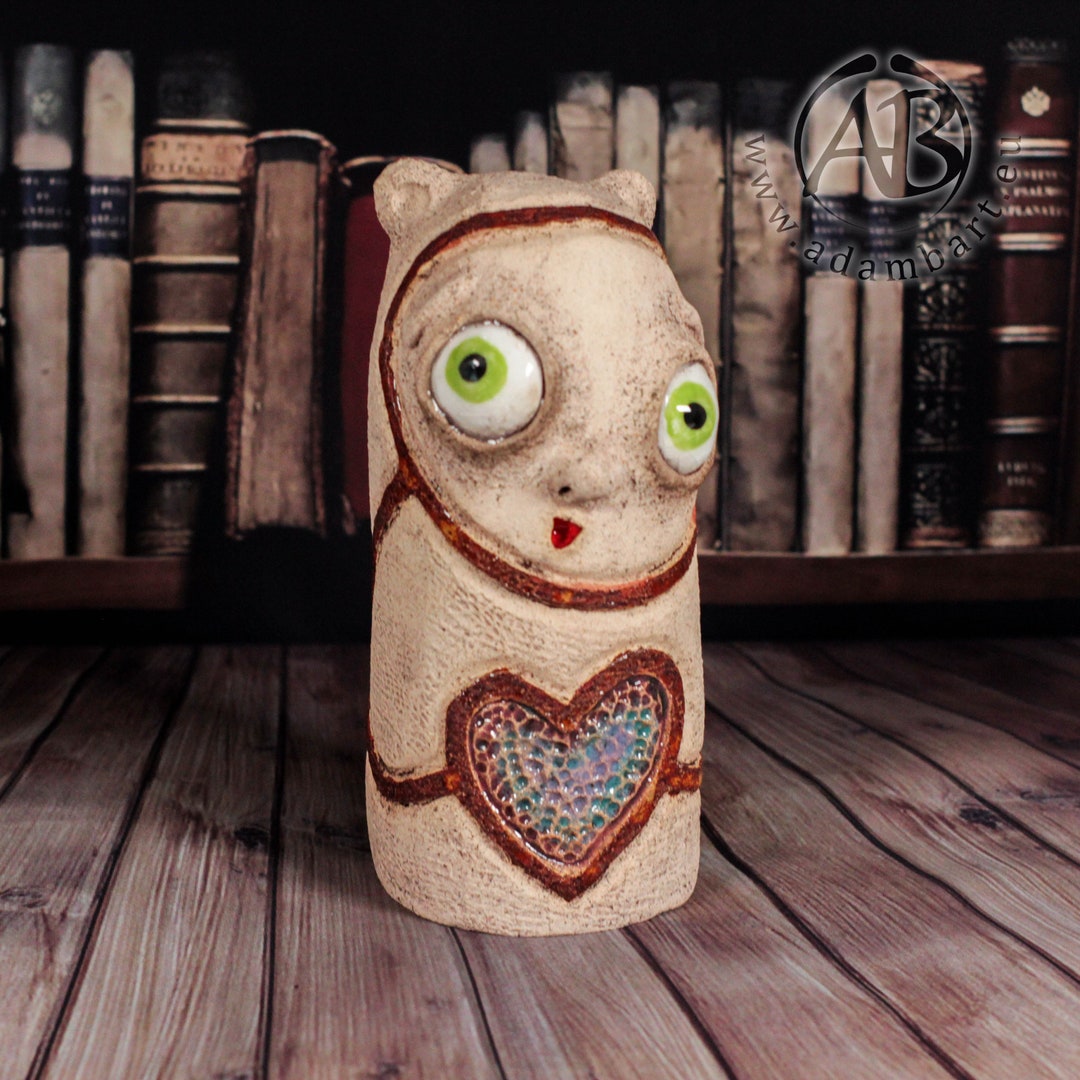 Funky Hoo-mee Character. Unique Ceramic Sculpture. Statuette - Etsy