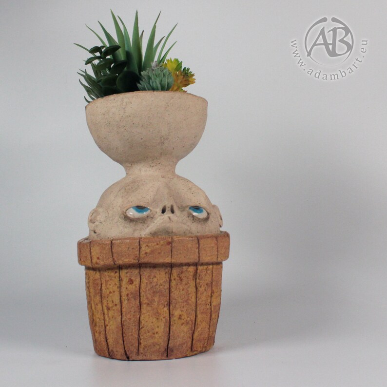Quirky Ceramic Character Funny Face Expression Sculpture - Etsy