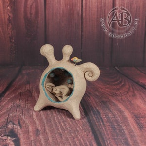 Cute Rabbit is Sleeping in the Cozy Burrow. Handmade - Etsy