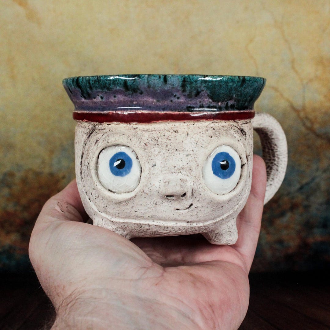 Sarcastic Quote Ceramic Mug or a Planter With Funny Face. Quirky Cup ...