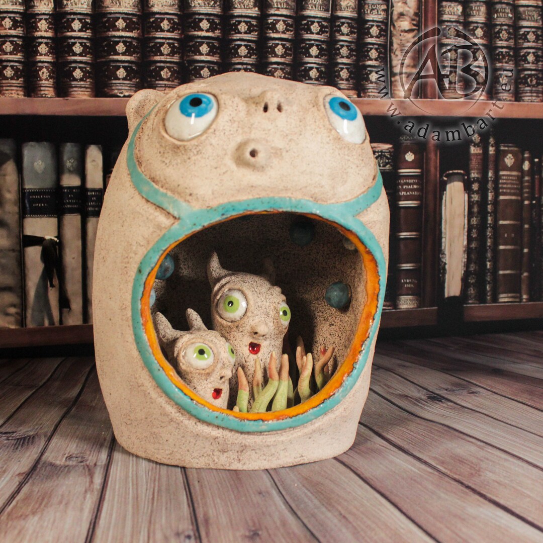 Hoo-mee Character With a Pair of Monsters Inside. Handmade Unique ...