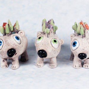 Funny Ceramic Animals With a Tiny Villages on Their Back. - Etsy
