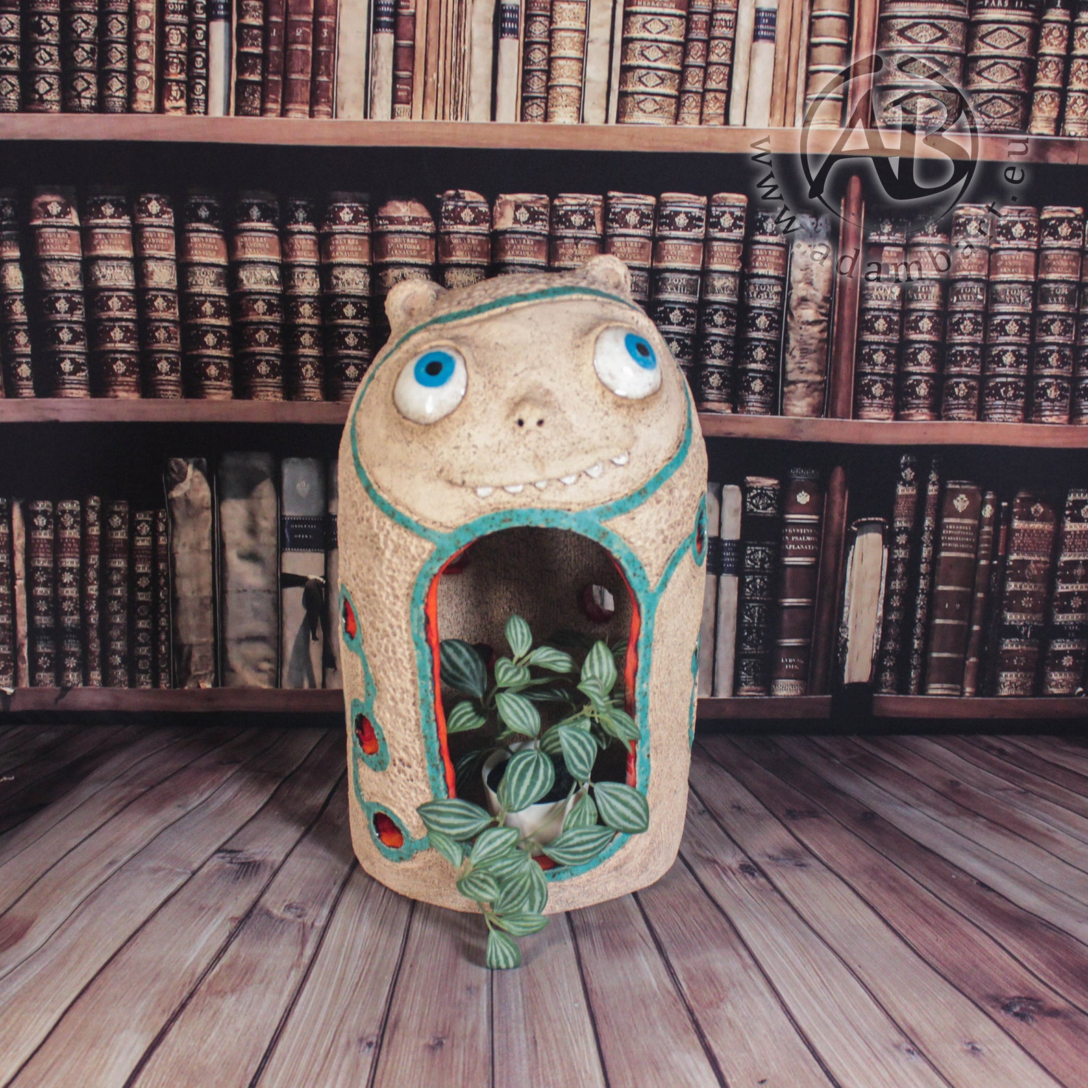 Ceramic Lantern Hoo-mee Character. Garden or Indoor Sculpture. - Etsy