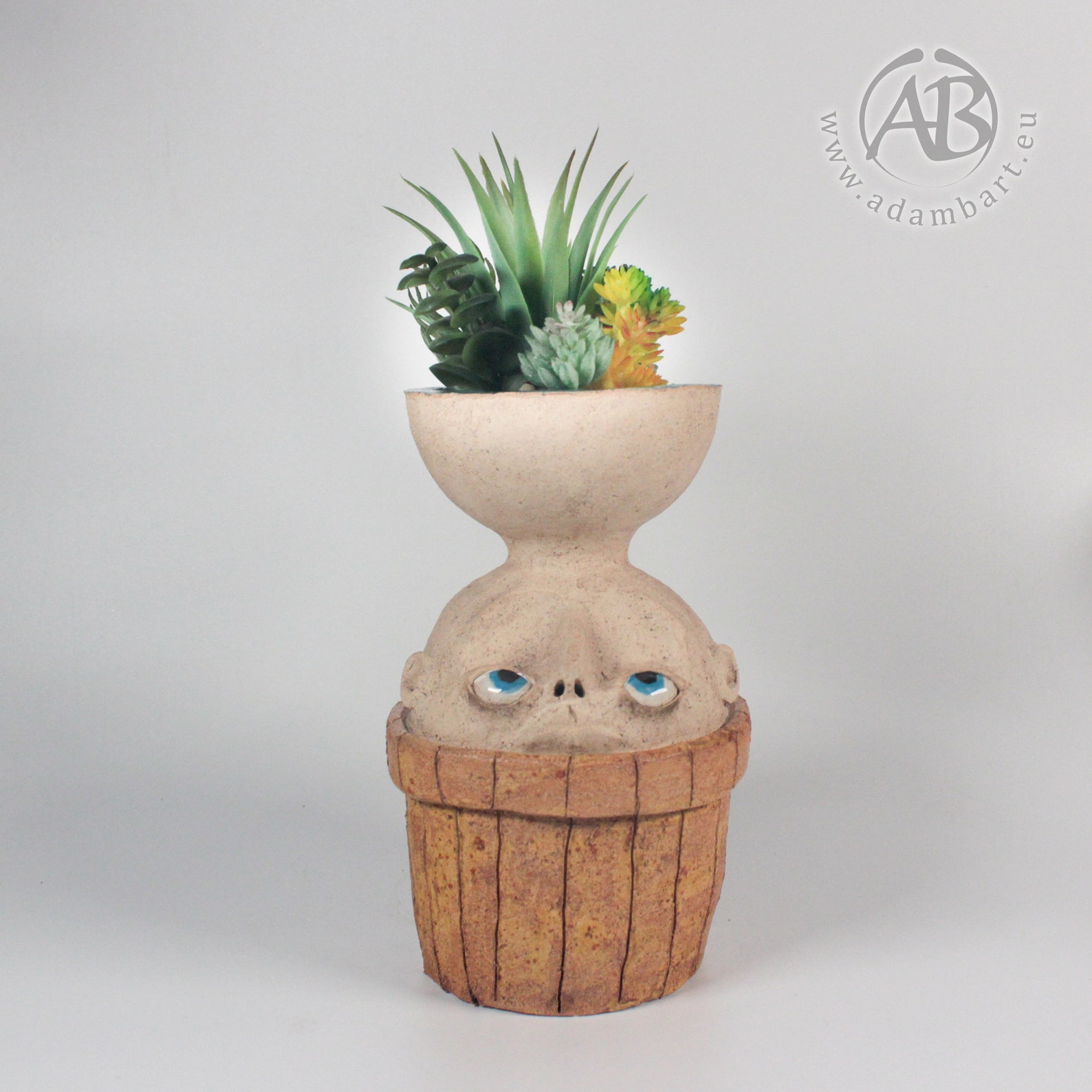 Quirky Ceramic Character Funny Face Expression Sculpture - Etsy