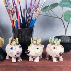 Funny Ceramic Animals With a Tiny Villages on Their Back. - Etsy