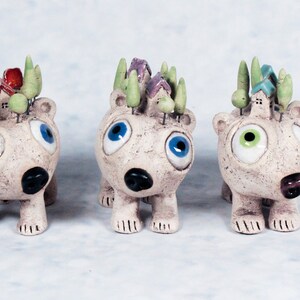 Funny Ceramic Animals With a Tiny Villages on Their Back. - Etsy