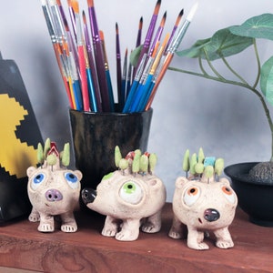 Funny Ceramic Animals With a Tiny Villages on Their Back. - Etsy