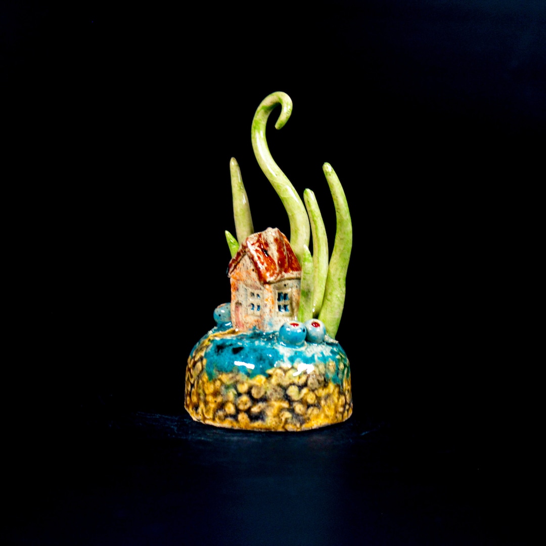 Handmade Miniature Clay Sculpture. Cute Tiny House. the - Etsy