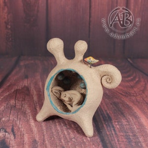 Cute Rabbit is Sleeping in the Cozy Burrow. Handmade - Etsy