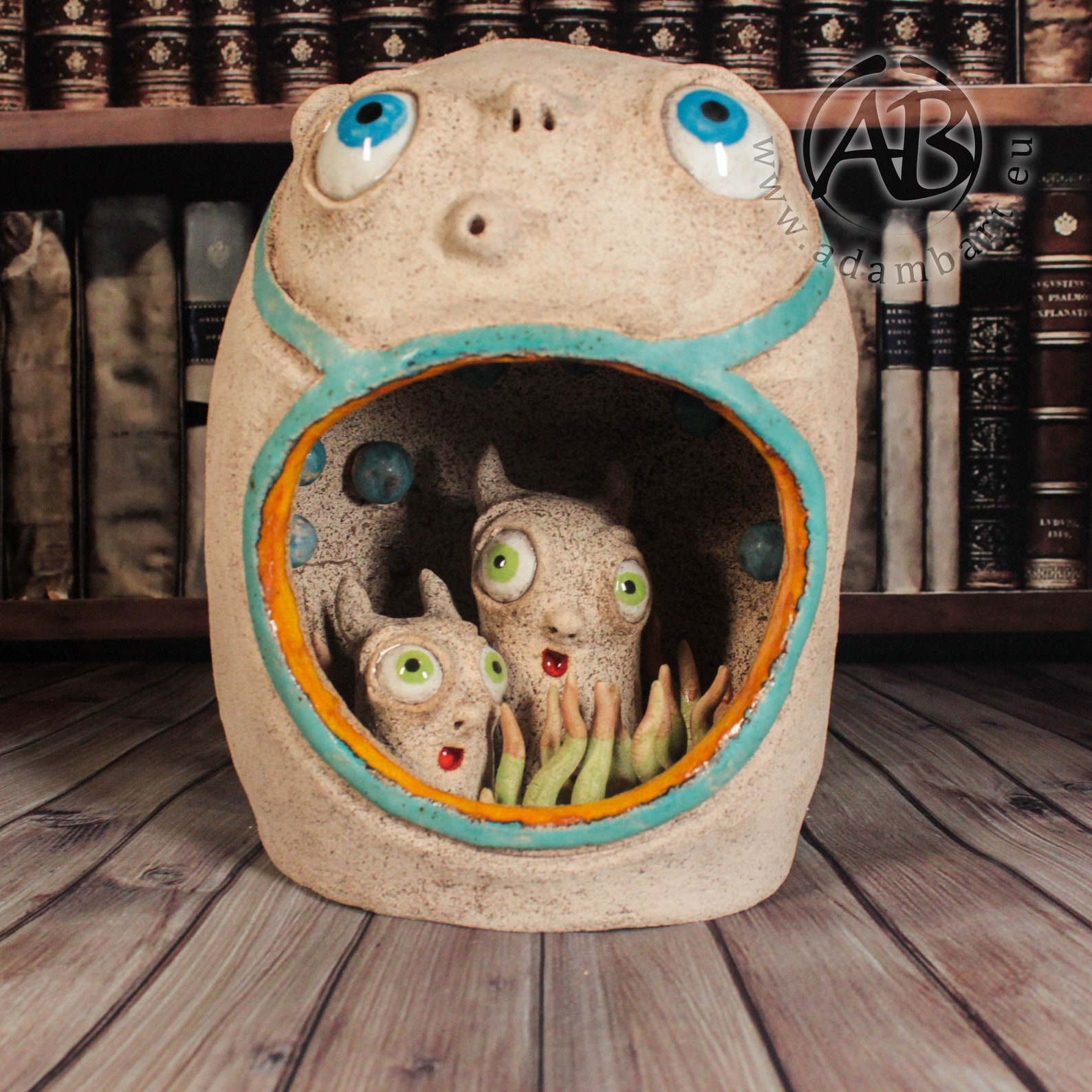 Hoo-mee Character With a Pair of Monsters Inside. Handmade - Etsy