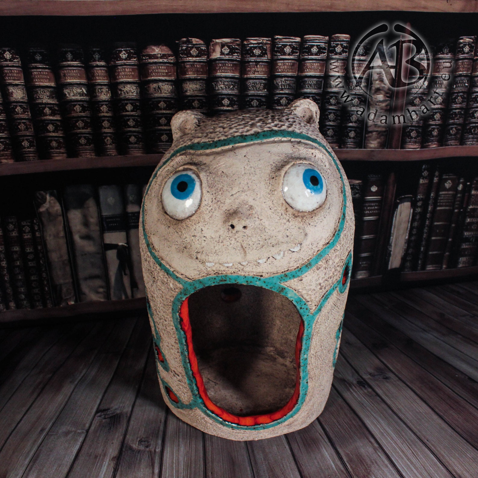 Ceramic Lantern Hoo-mee Character. Garden or Indoor Sculpture. - Etsy