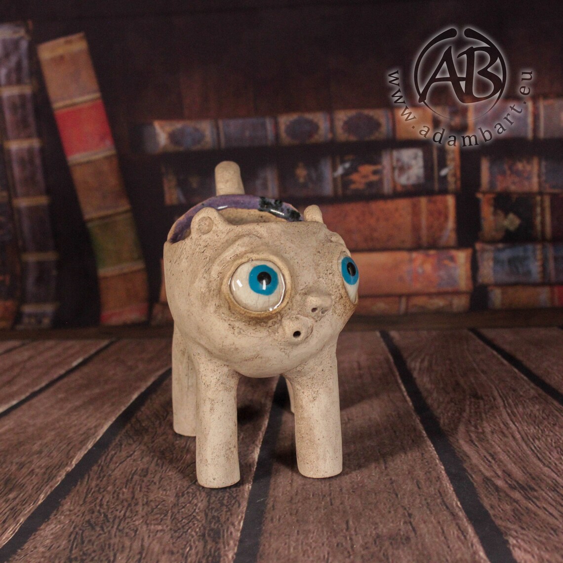 Ceramic Planter With a Funny Character. Pot for Small - Etsy