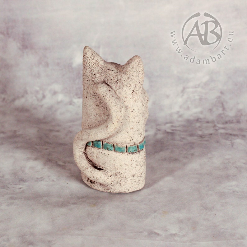 Handmade Ceramic Cat Figurine Perfect Gift for Cat Lovers - Etsy