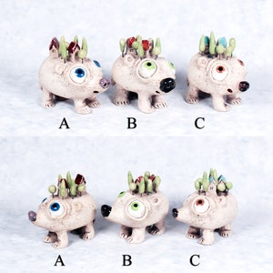 Funny Ceramic Animals With a Tiny Villages on Their Back. - Etsy