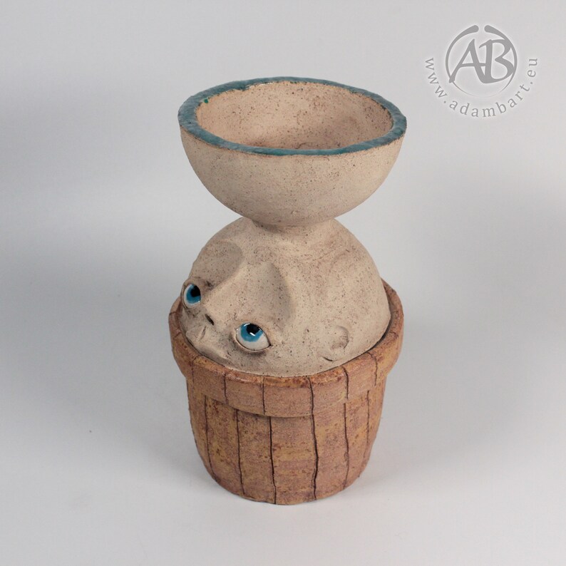 Quirky Ceramic Character Funny Face Expression Sculpture - Etsy