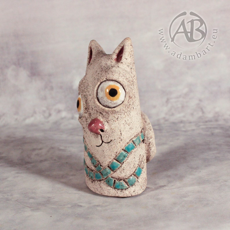 Handmade Ceramic Cat Figurine Perfect Gift for Cat Lovers - Etsy
