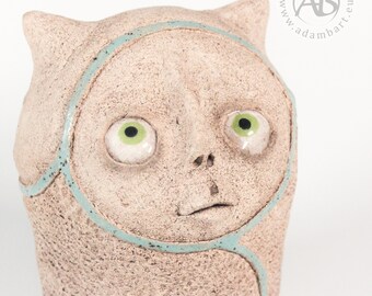 Quirky Ceramic Character Funny Face Expression Sculpture | Etsy