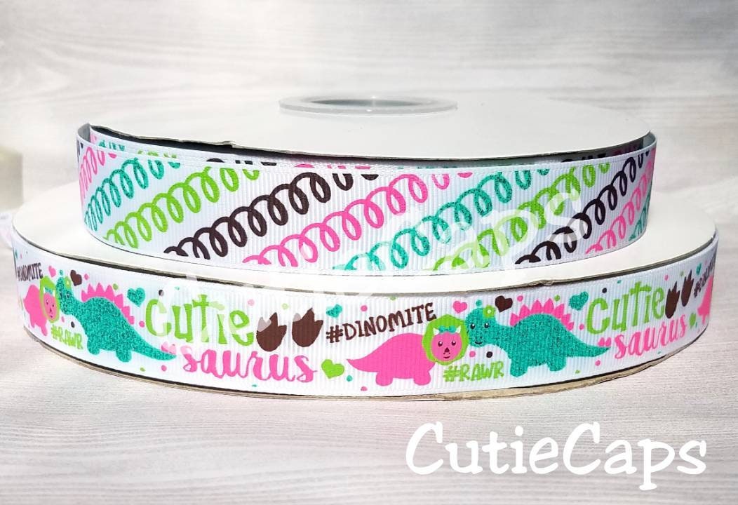 Cinta de dinosaurio Cutiesaurus tamaño 7/8 22 mm. - Etsy España