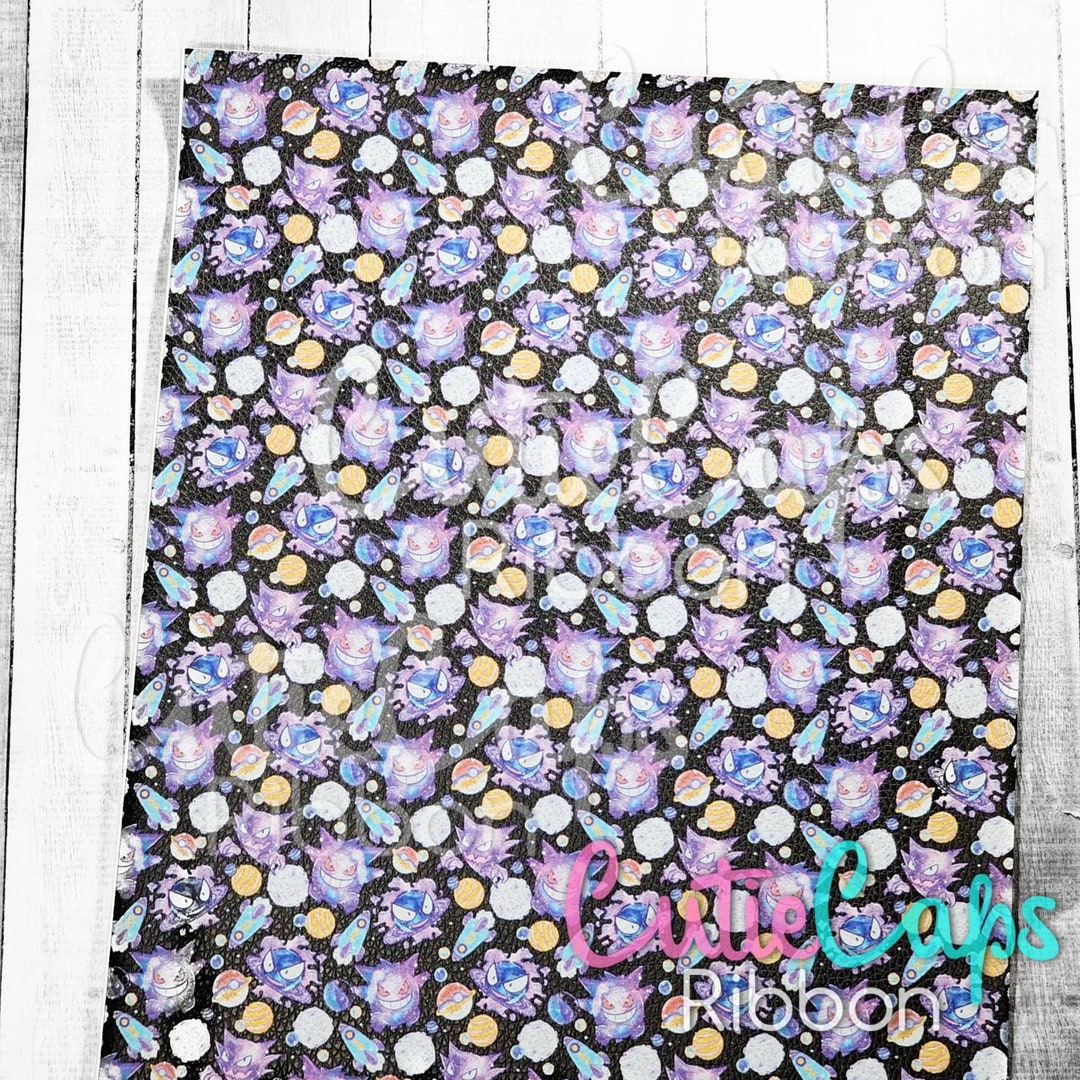 USA Designer Catch Em' All Pocket Monster Faux Leather, Sold per Sheet ...