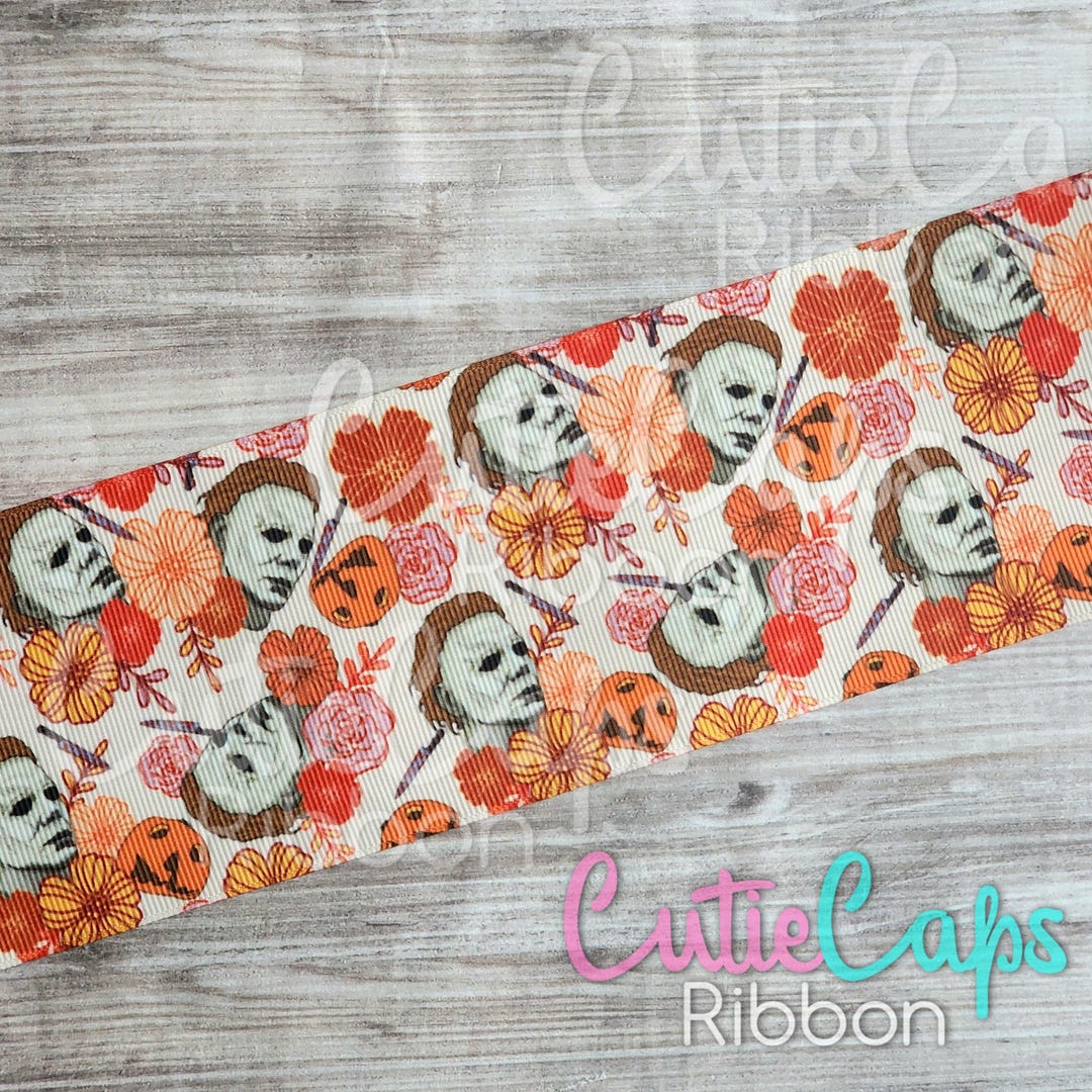 Horror Movie Ribbon, Horror Ribbon, Size 5/8, 7/8, 1.5in or 3in - 5 ...