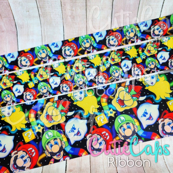 Mario Ribbon - Etsy