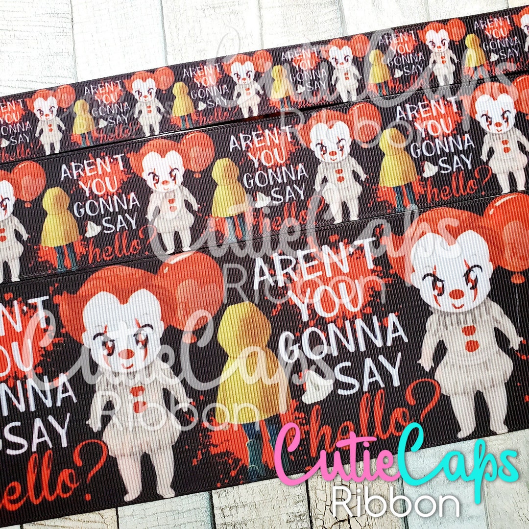 Killer Clown, Clown Horror Ribbon, Size 7/8, 1.5in and 3in 5 Yards - Etsy
