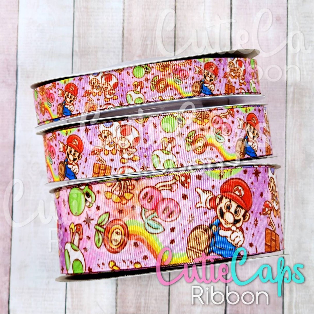 USA Designer Italian Bros Grosgrain Ribbon, Gaming Ribbon Size 5/8, 7/8 ...