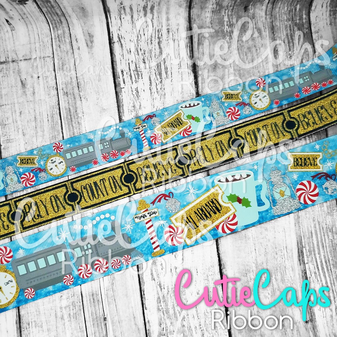 Holiday Train Ribbon, 7/8, 1.5in, and 3in - 5 Yards - Etsy