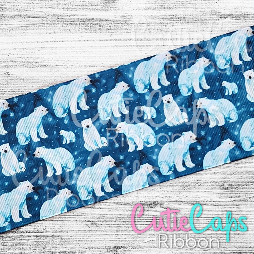 Polar Bear Grosgrain Ribbon 7/8, 1.5 Inch or 3 Inch - Etsy