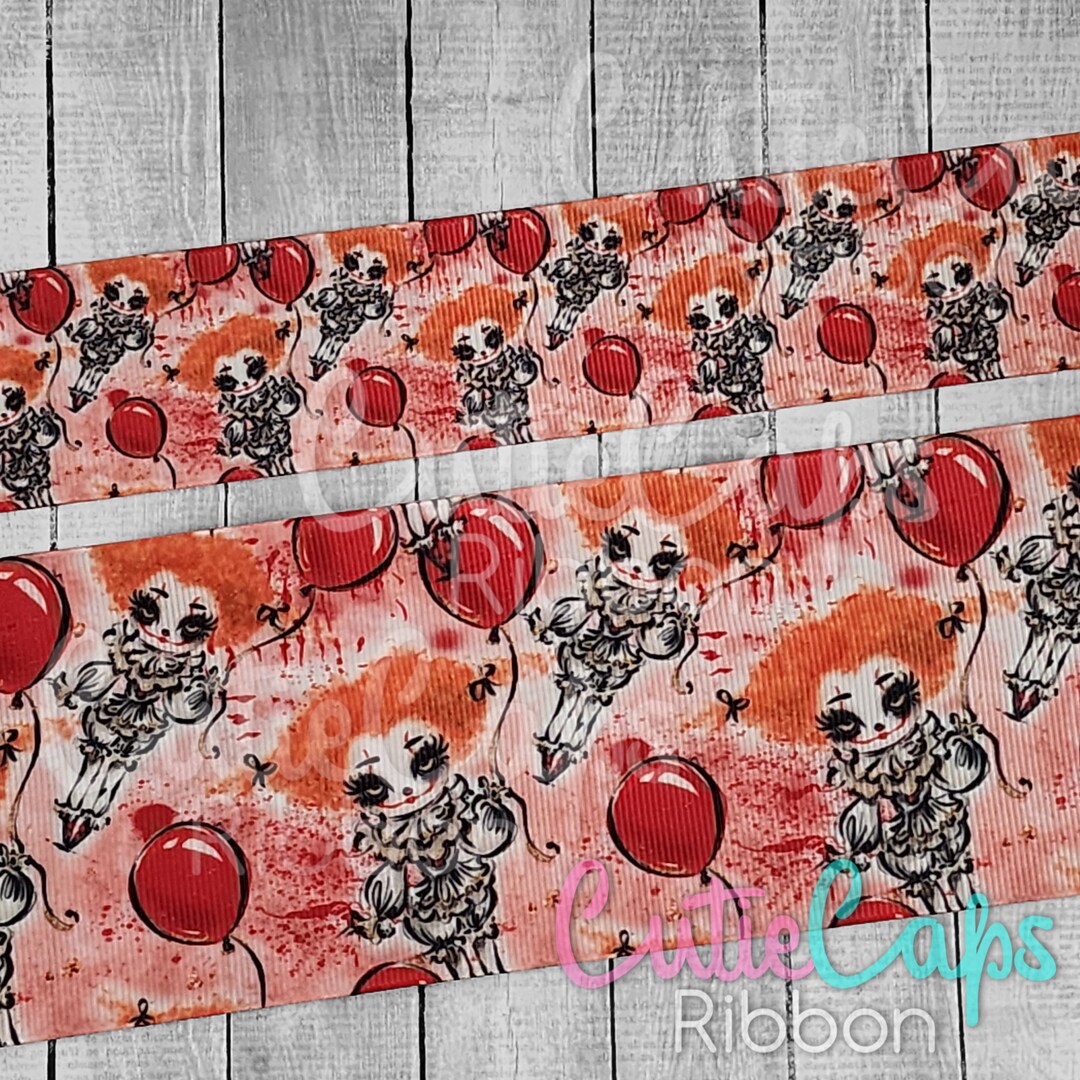 USDR EXCLUSIVE Killer Clown Doll Ribbon, 1.5in or 3in 5 Yards - Etsy