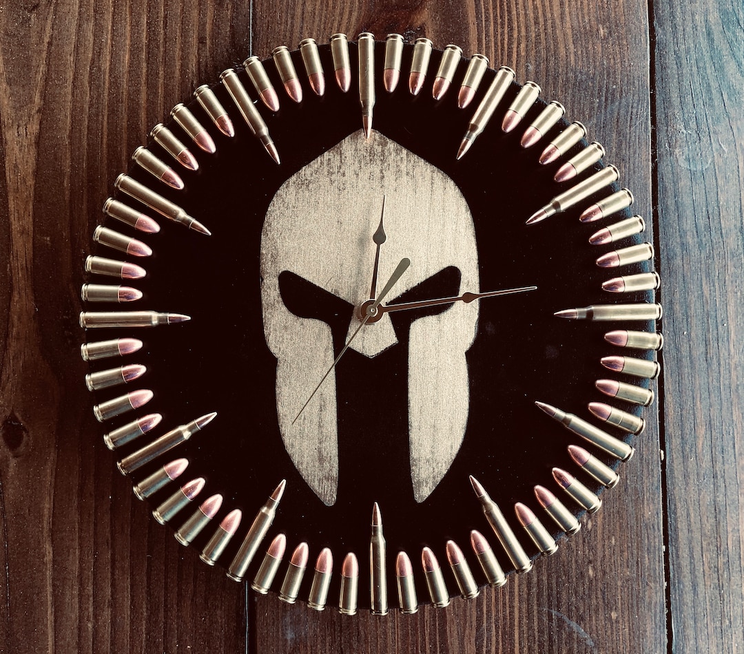 Spartan Bullet Clock. A Badass Gift for the Warrior in Your Life. - Etsy