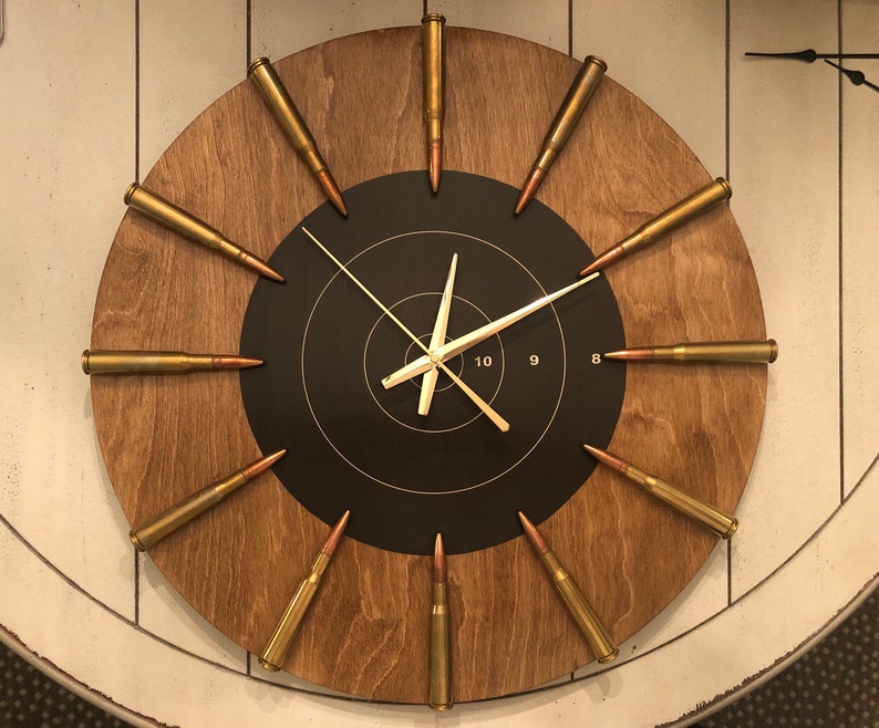 HUGE 50 CAL Bullet Clock, the Ultimate Gun Enthusiast Gift & Wall Decor ...