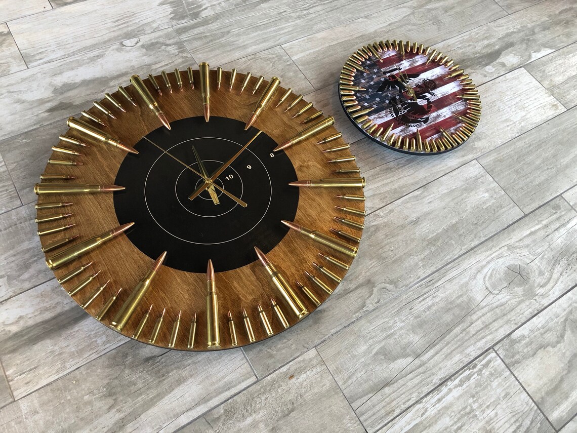 HUGE 50 CAL Bullet Clock, the Ultimate Gun Enthusiast Gift & Wall Decor ...