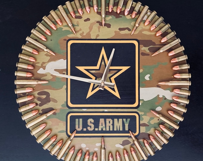 Texas Flag & Bullet Clock. Perfect Gift for a Lone Star State - Etsy