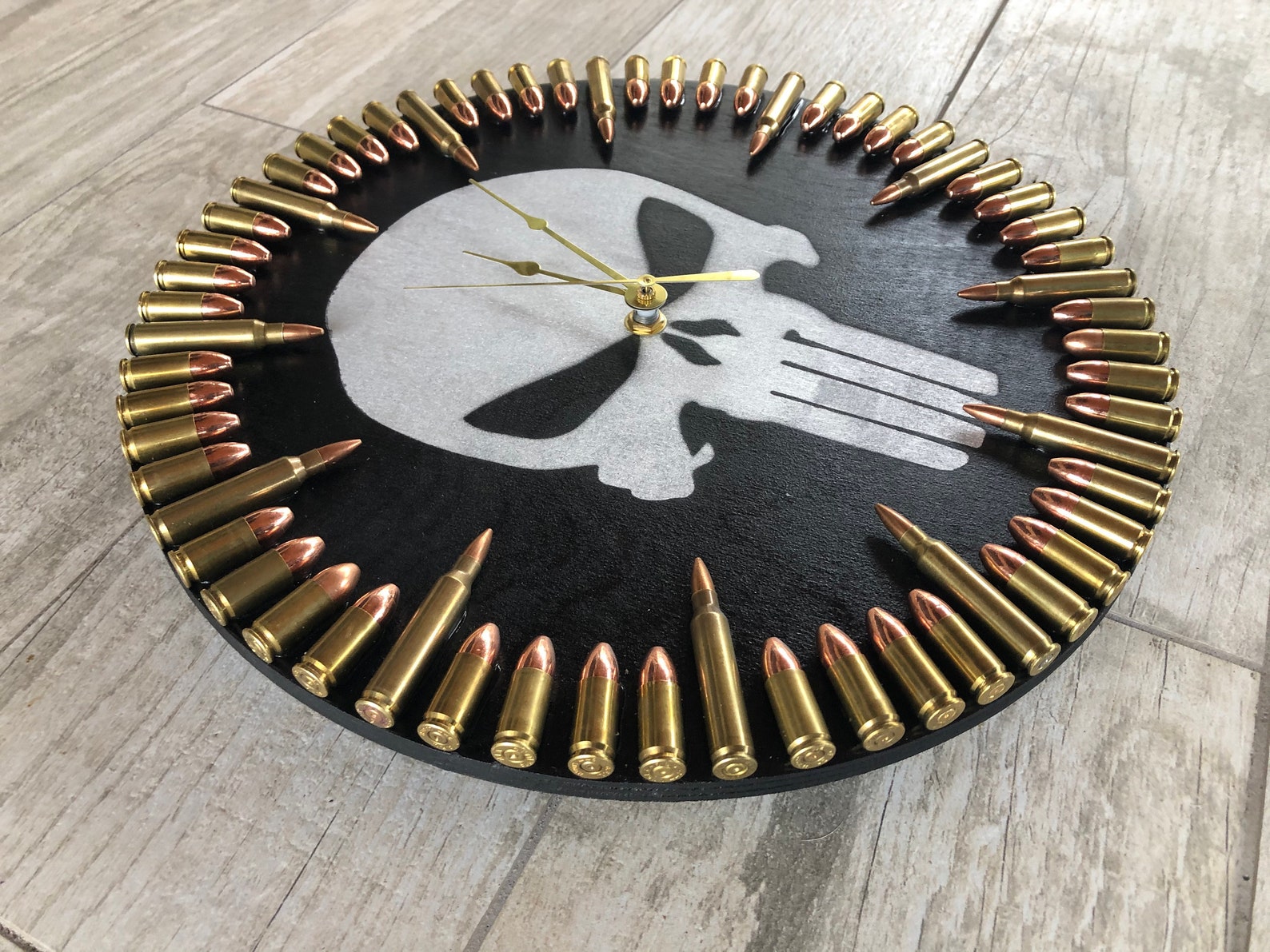 Punisher Bullet Clock. A badass gift for the super hero | Etsy