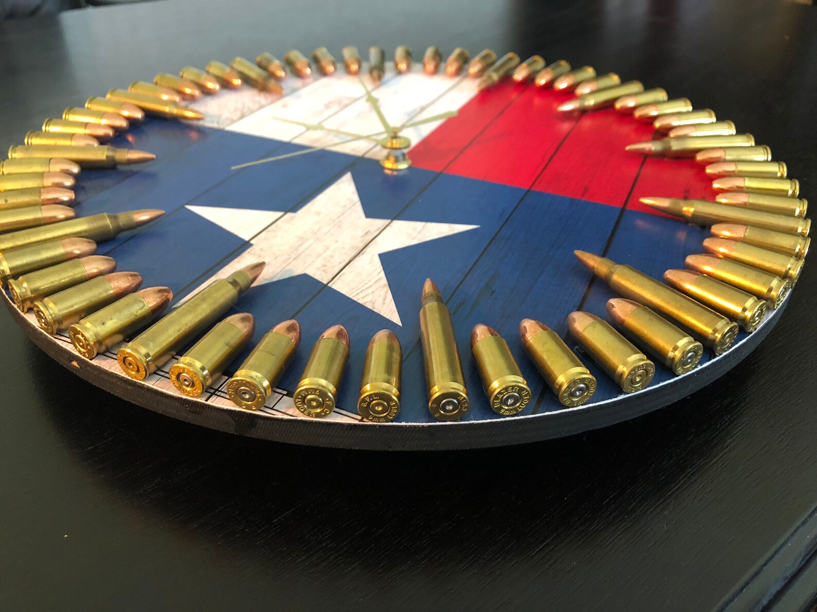 Texas Flag & Bullet Clock. Perfect Gift for a Lone Star State - Etsy