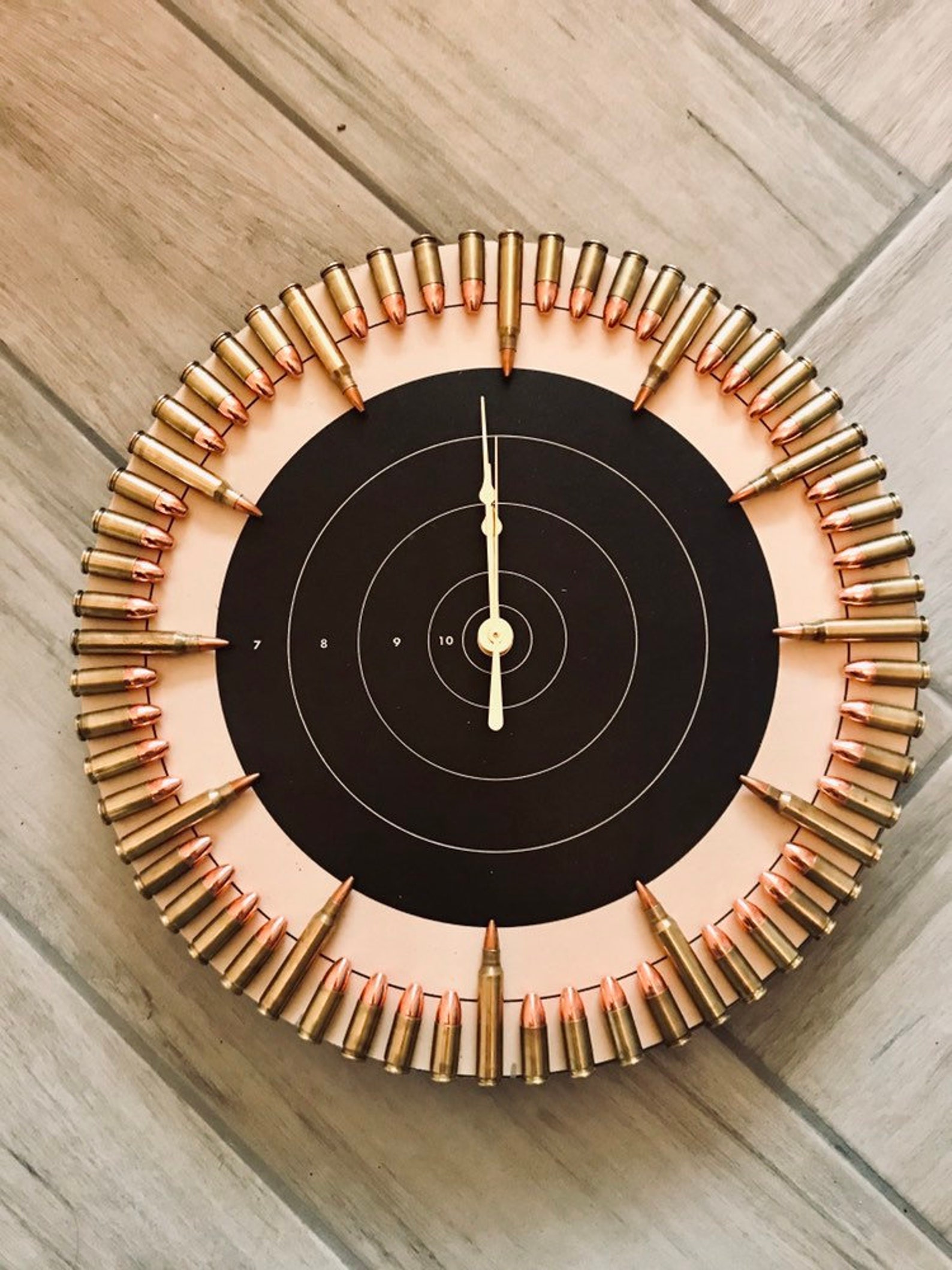 Original Target Clock the Perfect Hunter Gift With Bullets - Etsy