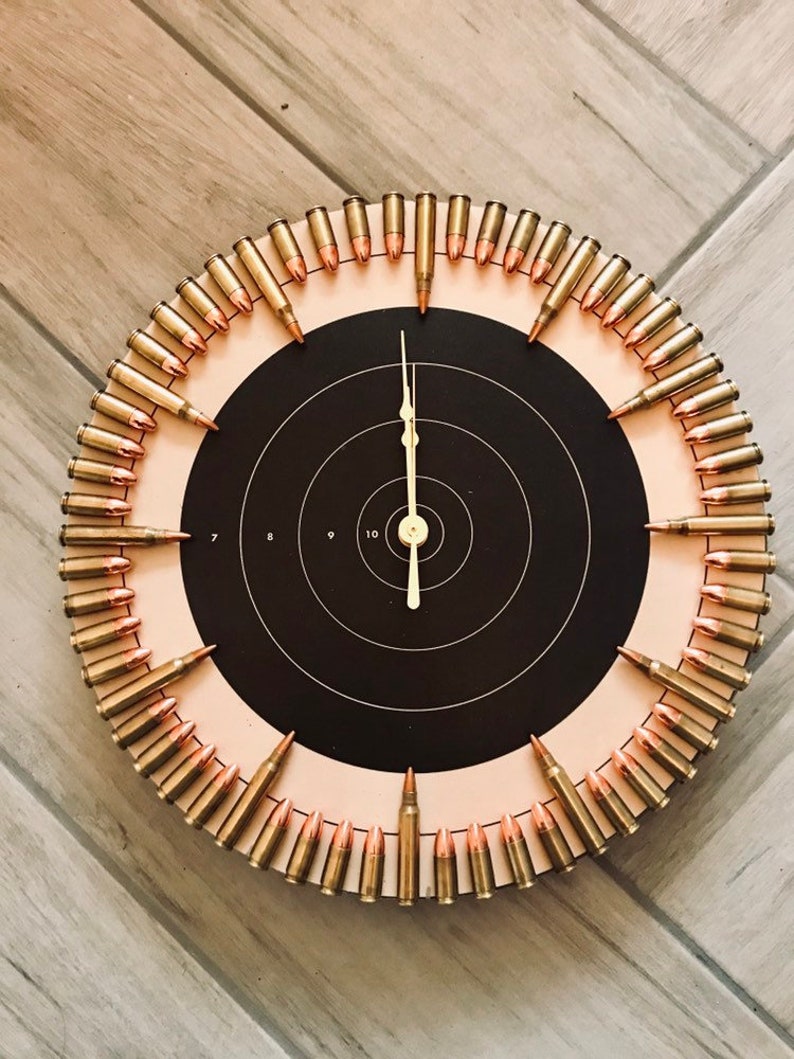Original Target Clock the Perfect Hunter Gift With Bullets - Etsy