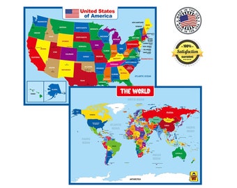 World Map Poster Classroom - Etsy