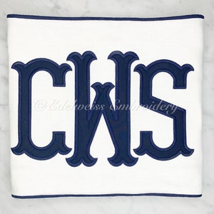 Appliqué Monogram Pillow Sham( Bennet) Many More Styles at Www ...